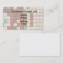 Container Shipping and Freight Business Card | Zazzle