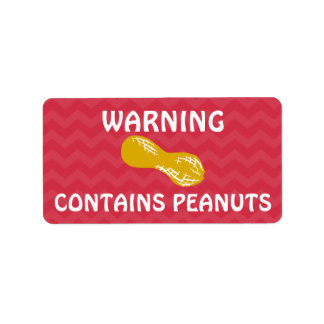 Peanut Allergy Warning Cards | Zazzle