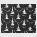 Contemporary Black and White Christmas Wrapping Paper | Zazzle