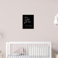 Contemporary black wedding So glad you're here Poster | Zazzle