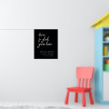 Contemporary black wedding So glad you're here Poster | Zazzle