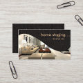 Contemporary Chic Home Staging Business Card | Zazzle
