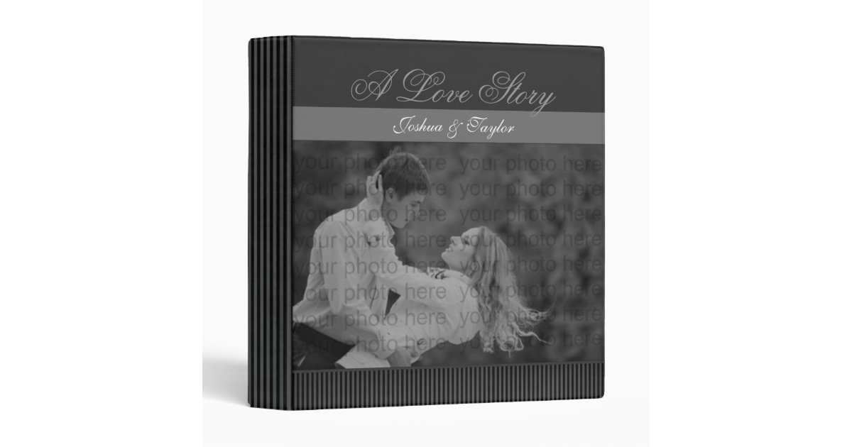 Contemporary Couples Keepsake Binder | Zazzle