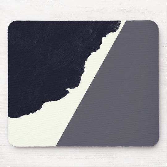 Contemporary Minimalistic Black and White Art Mouse Pad | Zazzle.com