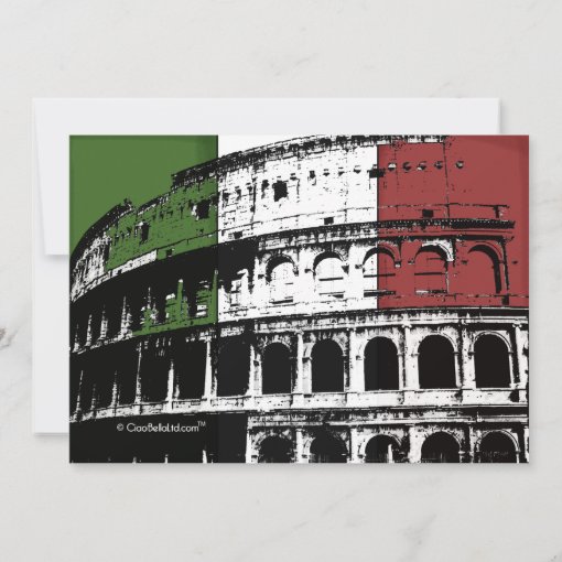 Contemporary Roman Coliseum Dinner Party Invite | Zazzle