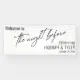 Contemporary, Simple Welcome to The Night Before Banner | Zazzle