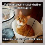 Failure - Funny Motivational Poster | Zazzle.com