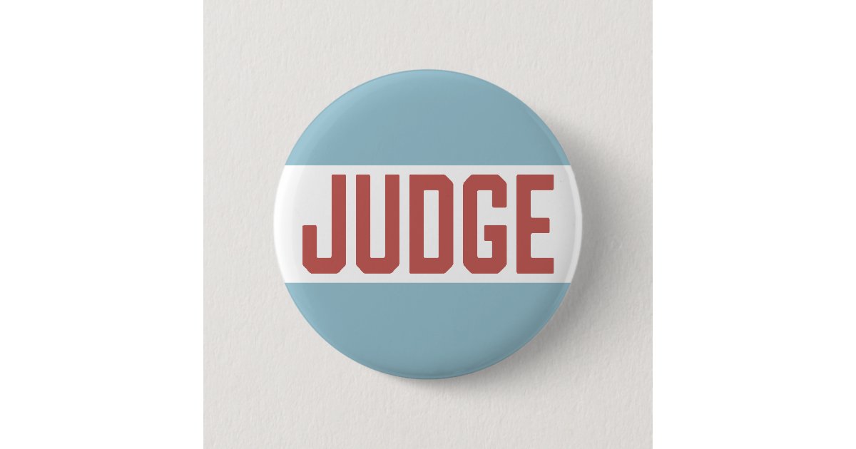 Contest Judge Badge Pinback Button | Zazzle