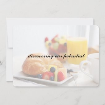 continental breakfast meeting invitation | Zazzle