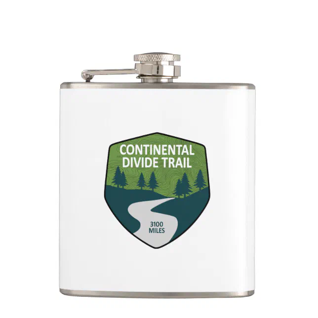 Continental Divide Trail Flask | Zazzle