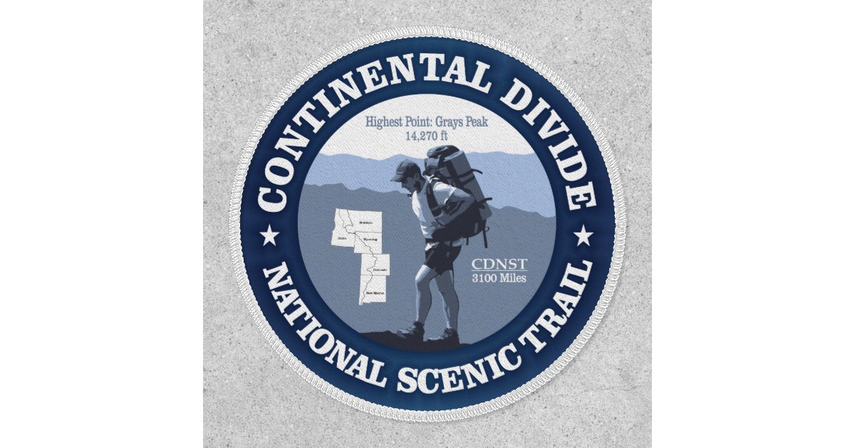 Continental Divide Trail (rd) Patch | Zazzle