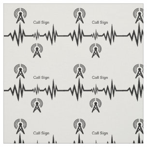 Frequency Line Squiggles Fabric | Zazzle