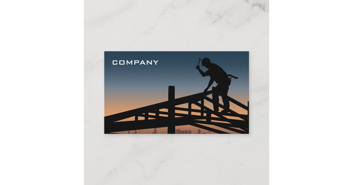 Contractor Business Card | Zazzle