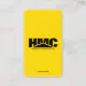 Contractor Construction Builder Carpenter yellow Business Card | Zazzle