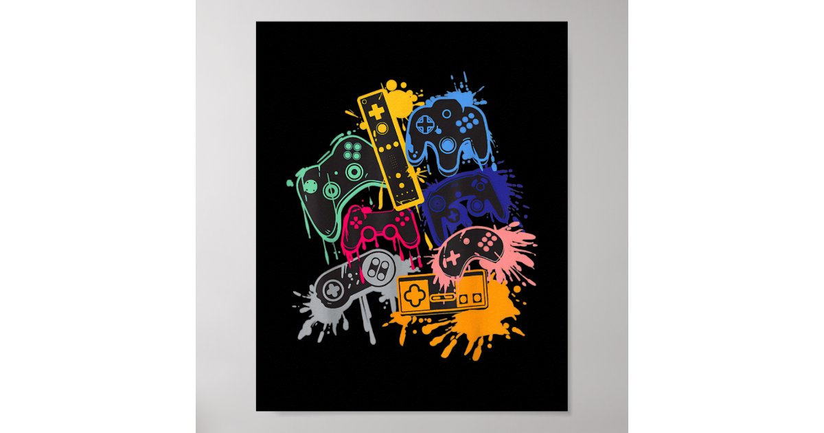 Control all the Things Video Game Controller Poster | Zazzle