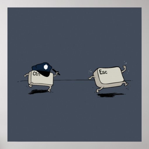 Control vs Escape Poster | Zazzle