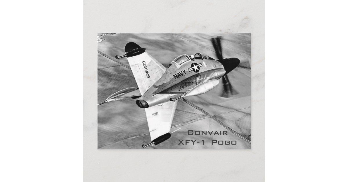 Convair XFY-1 Pogo VTOL Aircraft Postcard | Zazzle