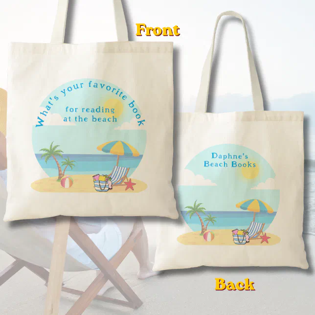 Conversation Starter Beach Book Tote Bag | Zazzle