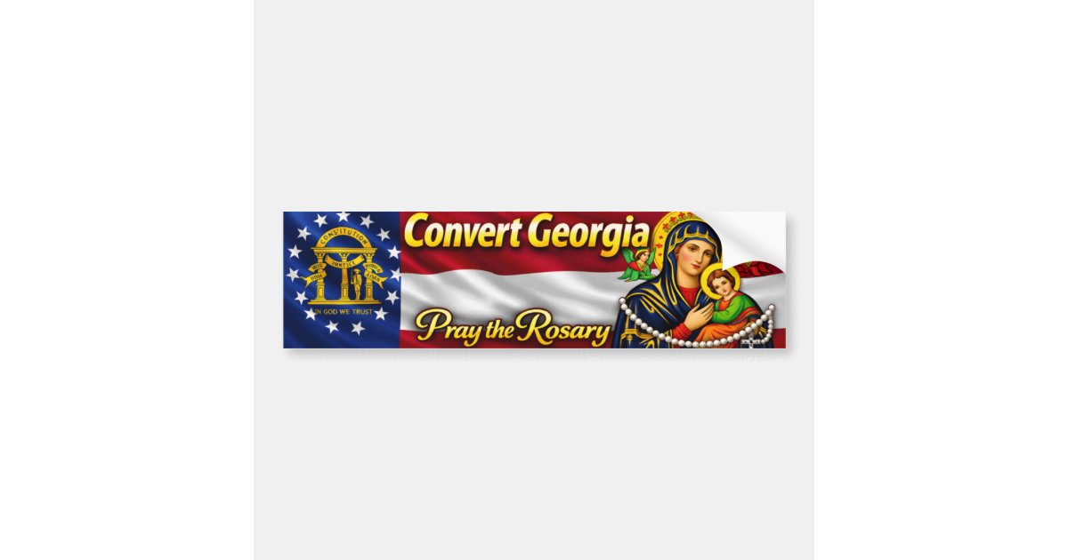 Convert Georgia Bumper Sticker | Zazzle