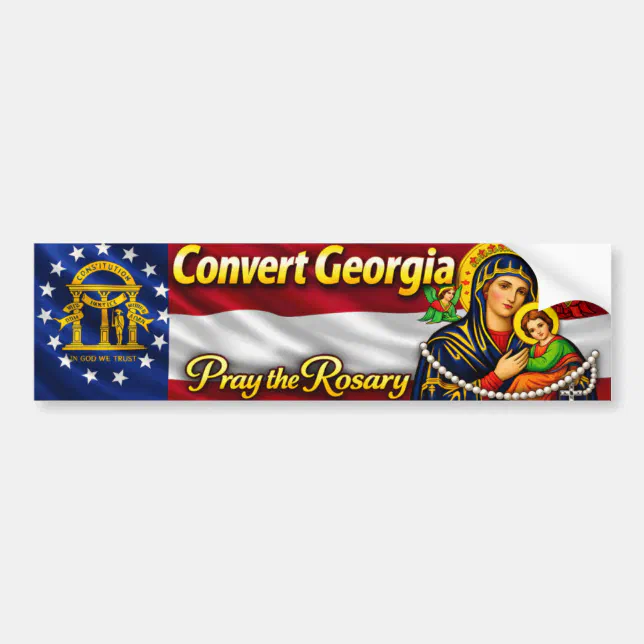 Convert Georgia Bumper Sticker | Zazzle