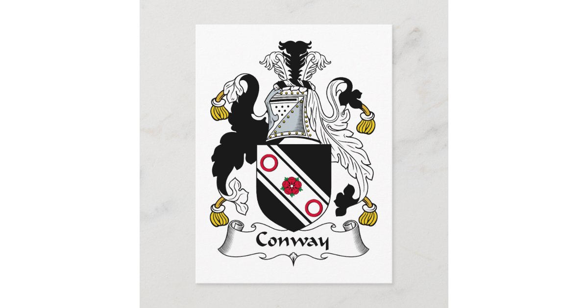 Conway Family Crest Postcard | Zazzle