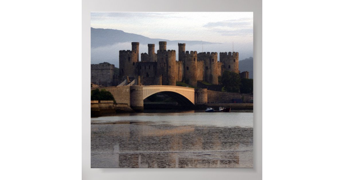 Conwy Castle North Wales Poster | Zazzle