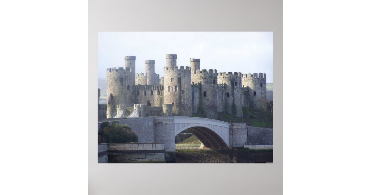 CONWY CASTLE POSTER | Zazzle