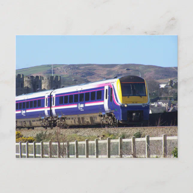 Conwy train postcard | Zazzle