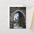 Conwy Wales Welsh Castle Travel Photo Postcard | Zazzle