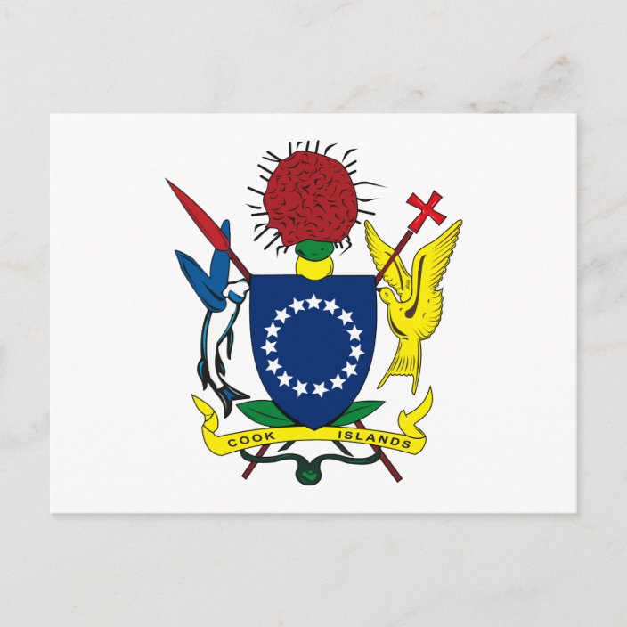 Cook Islands Coat of Arms Postcard | Zazzle.com