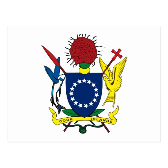 Cook Islands Coat of Arms Postcard | Zazzle.com