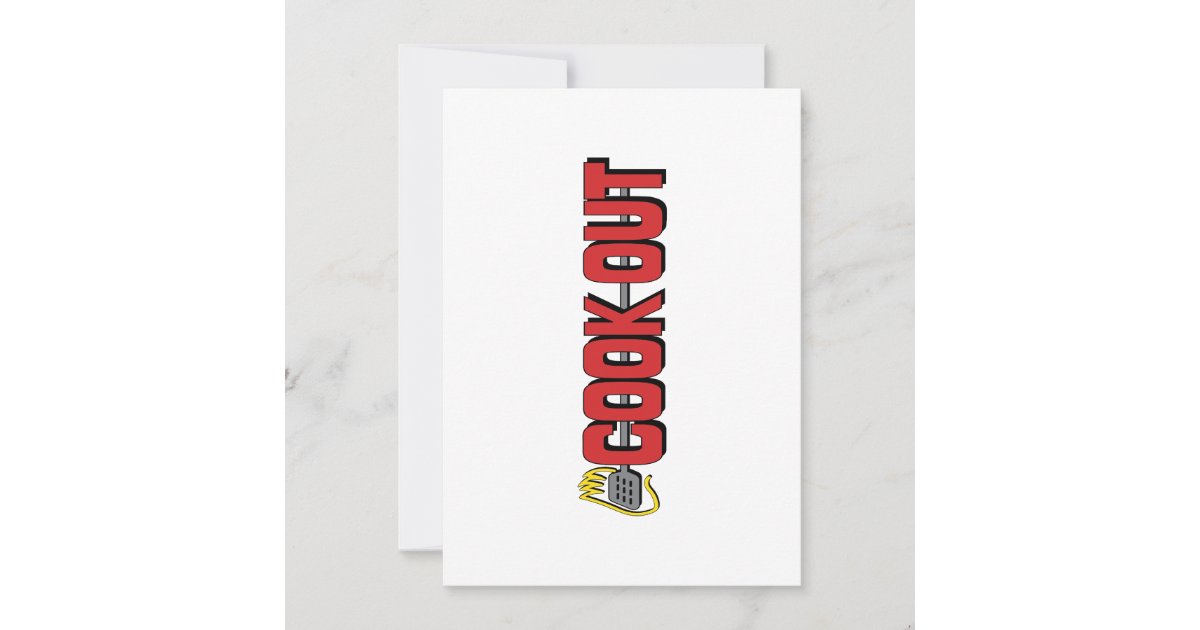 Cook Out (restaurant) Invitation | Zazzle