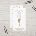 Cook Whisk logo pastry boho Business Card | Zazzle