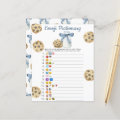 Cookie and milk baby shower Emoji Pictionary game | Zazzle