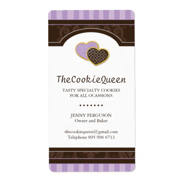 Cookie Bakery Labels | Zazzle