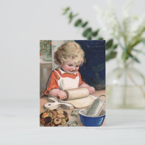 "Cookie Baking" Christmas Card | Zazzle