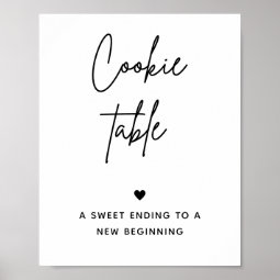 Cookie Bar Sign | Wedding Cookie Table Sign | Zazzle