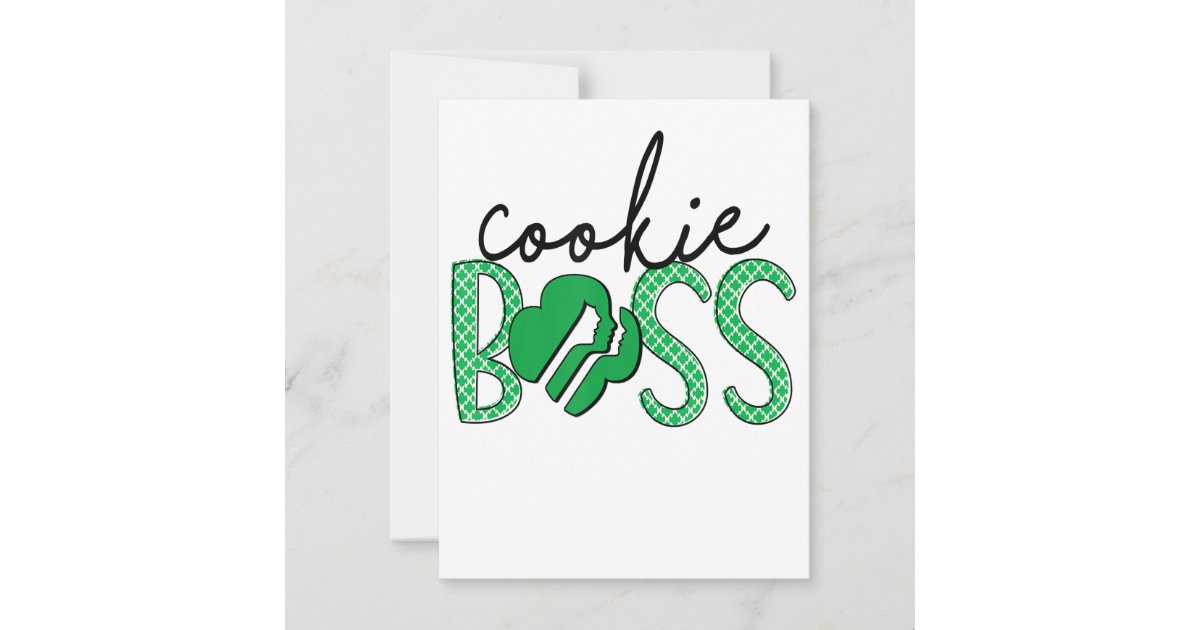 Cookie Boss Scout Girls Cookie Dealer Invitation | Zazzle