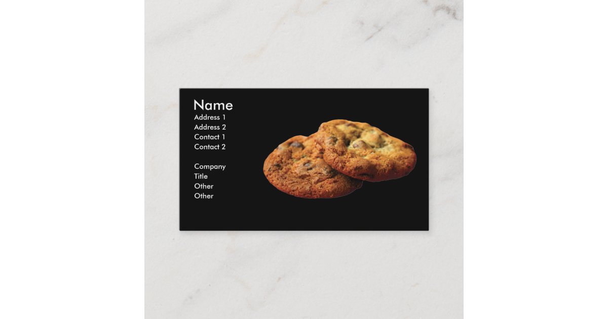 Cookie Business Cards | Zazzle