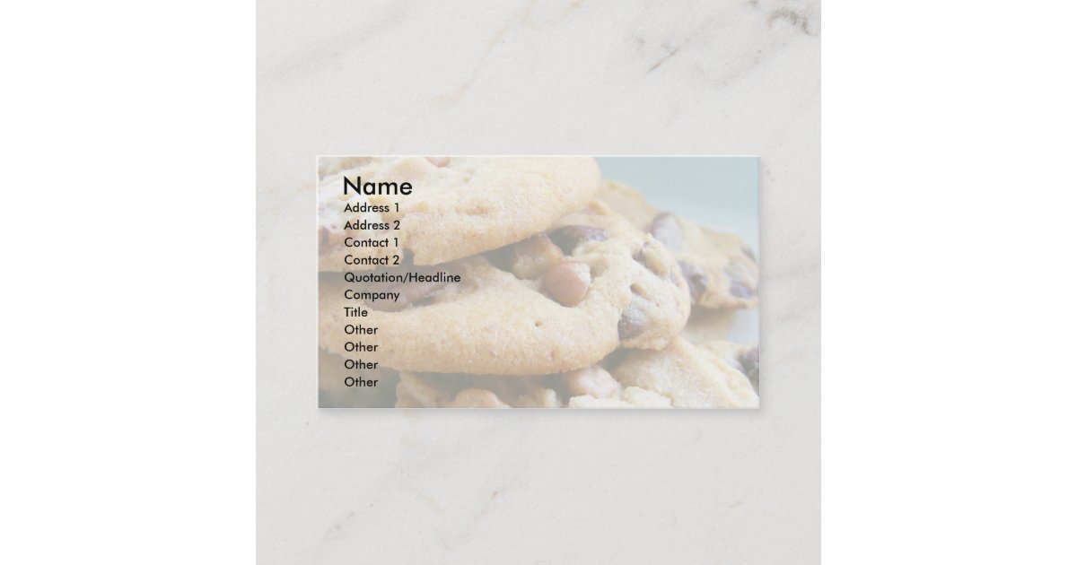 Cookie Business Cards 001 | Zazzle