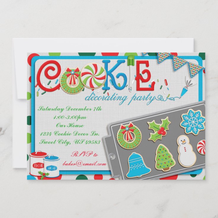 Cookie Decorating Party Invitation | Zazzle
