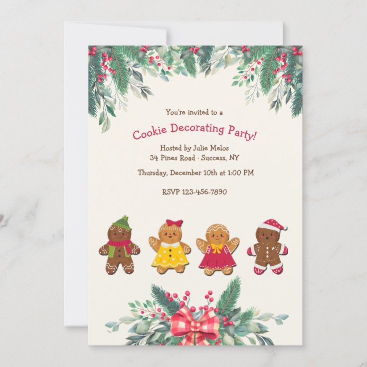 Cookie Decorating Party Invitation | Zazzle