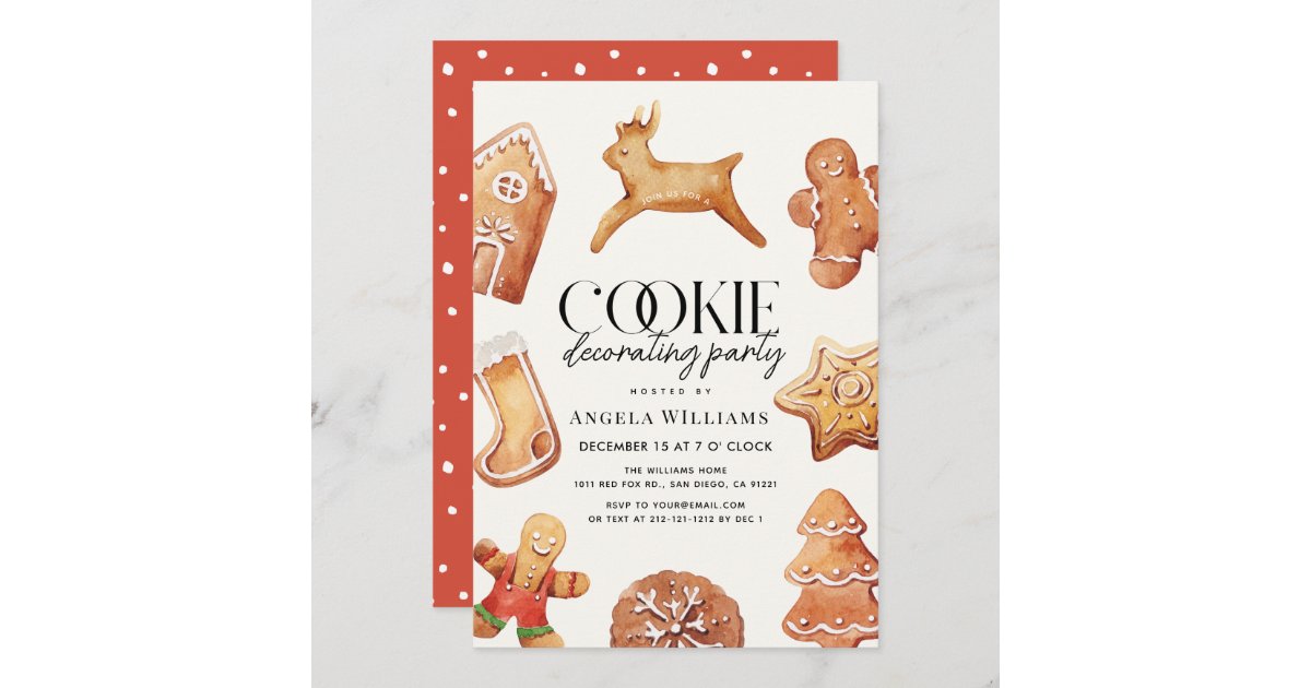 Cookie Decorating Party Invitation | Zazzle