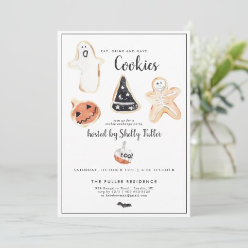 Cookie Exchange | Halloween Baking Party | Zazzle
