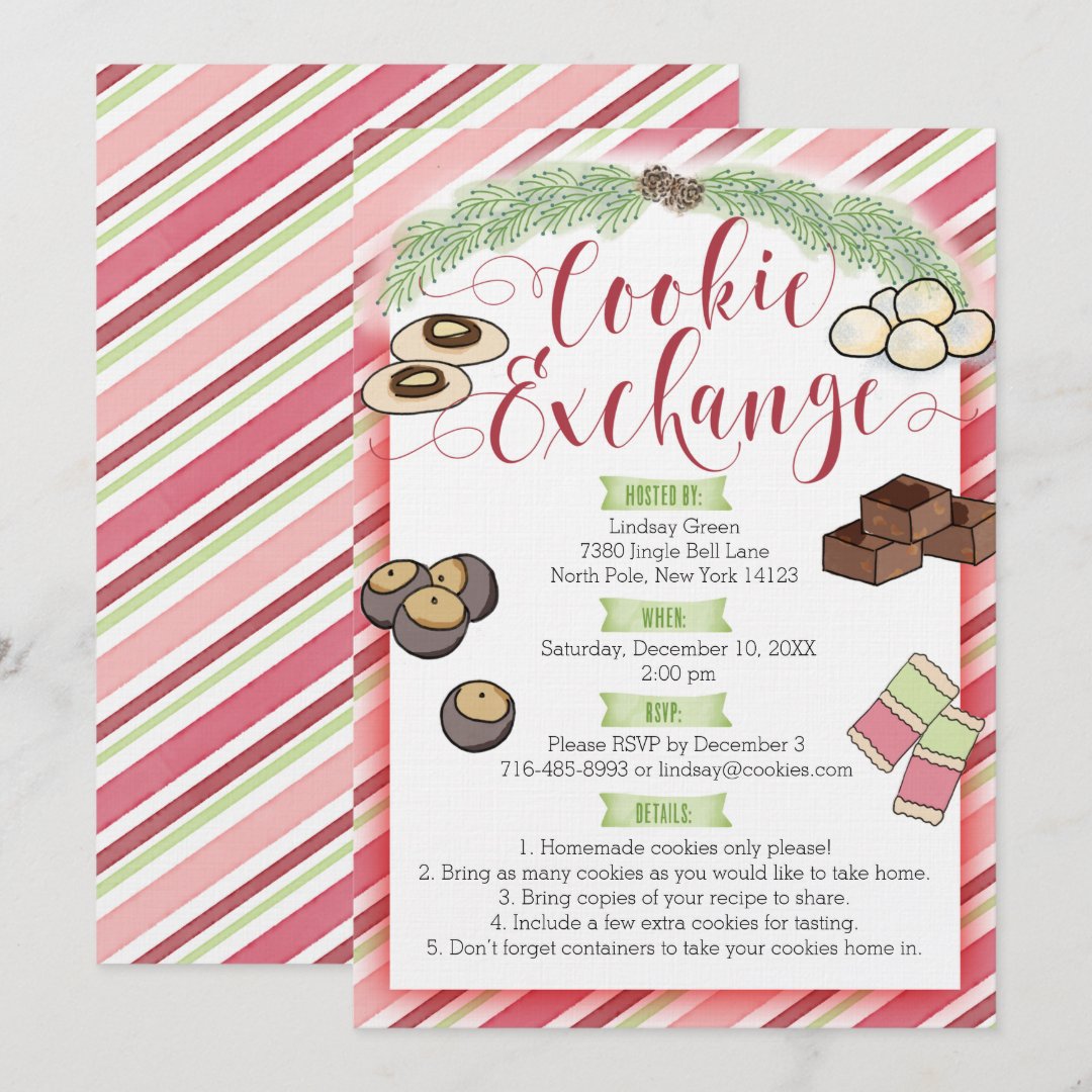 Cookie Exchange Invitation | Zazzle