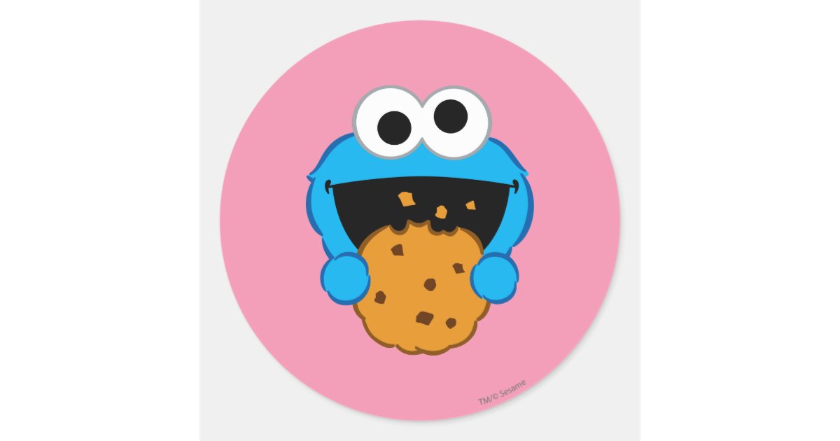 Cookie Face Classic Round Sticker | Zazzle