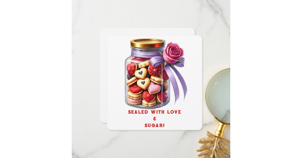 Cookie Jar - Valentine's Day Card | Zazzle