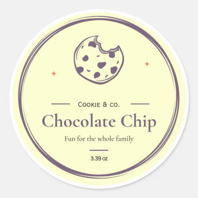 Cookie Labels, Body Butter Labels, Candle Labels, Classic Round Sticker ...