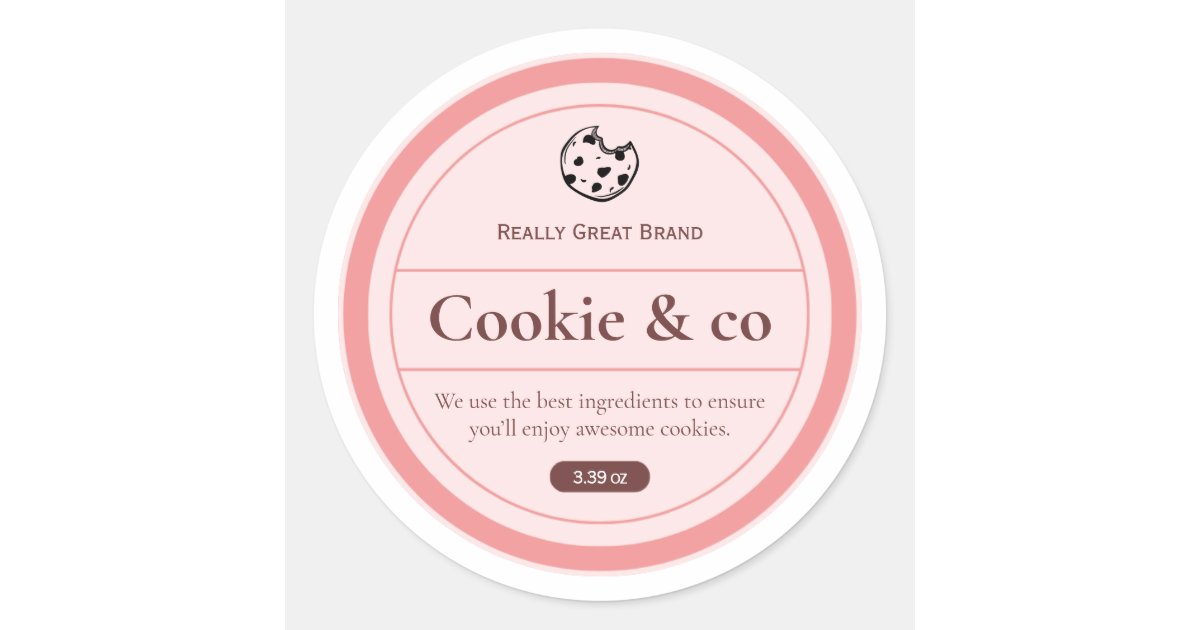 Cookie Labels, Yoghurt Labels, Labels For Jars | Zazzle