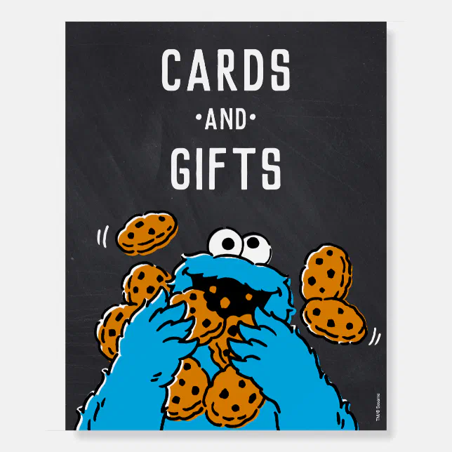 Cookie Monster 1st Birthday Cards & Gifts Foam Board | Zazzle